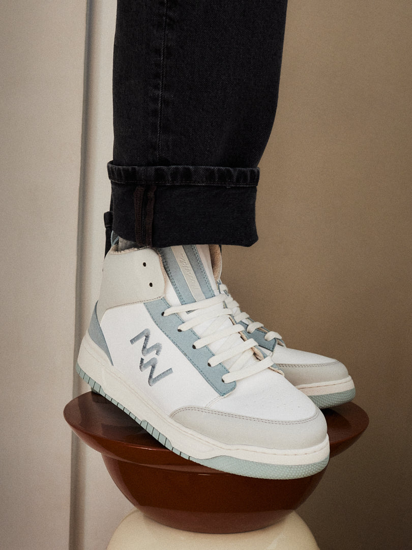 French Touch Ice blue - Mood Walk : Baskets Vegan