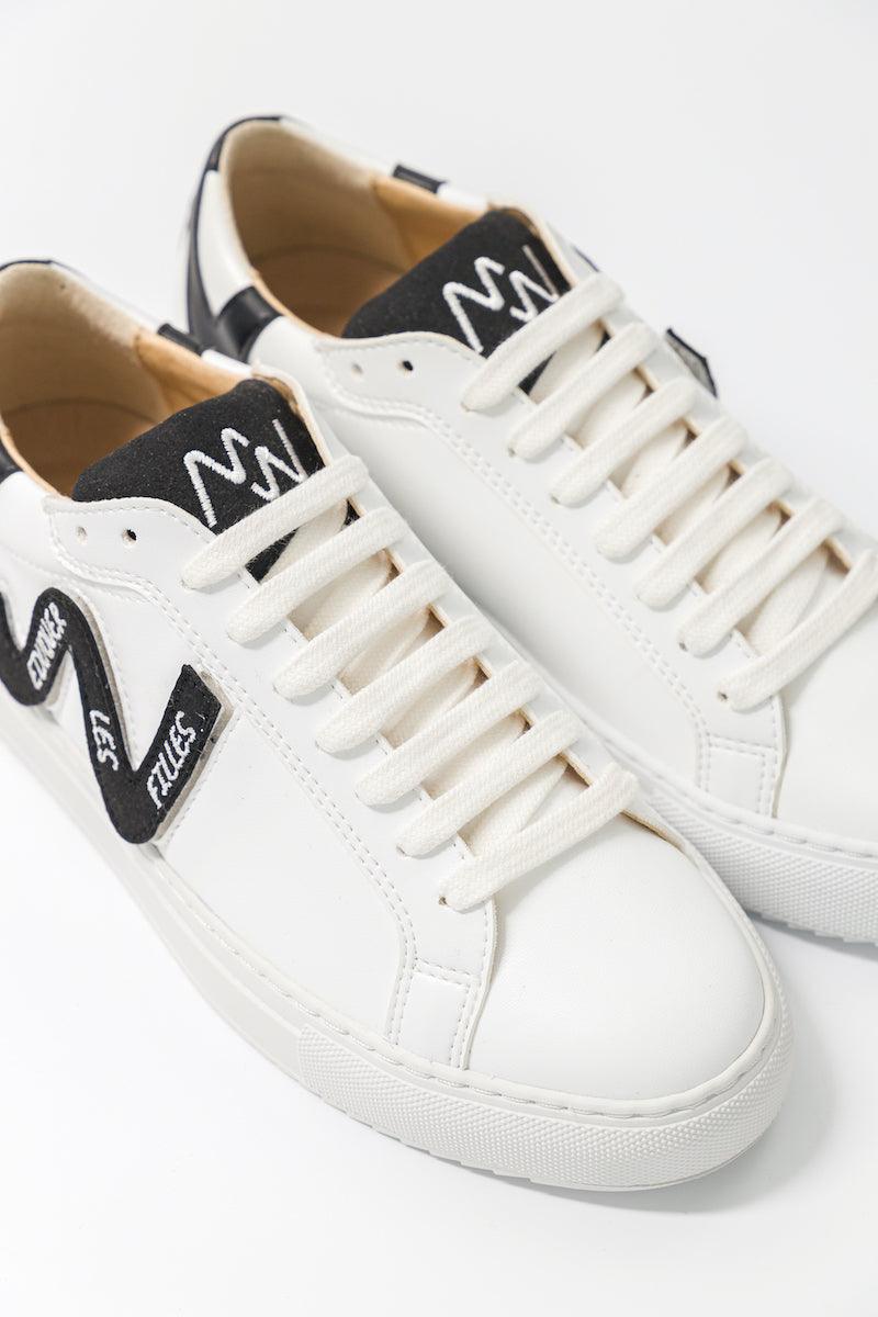 Wild Walker Noir & Blanc - Mood Walk : Baskets Vegan Personnalisées