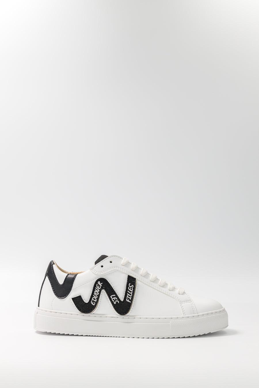 Wild Walker Noir & Blanc - Mood Walk : Baskets Vegan Personnalisées